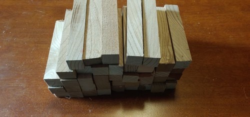 LOT OF 36 CATALPA TURNING BLOCKS LATHE PEN BLANKS 1X1X5" LUMBER WOOD ...
