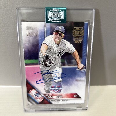 2024 Topps Archives Signature Series Brett Gardner Autographed 05 of 15 ...