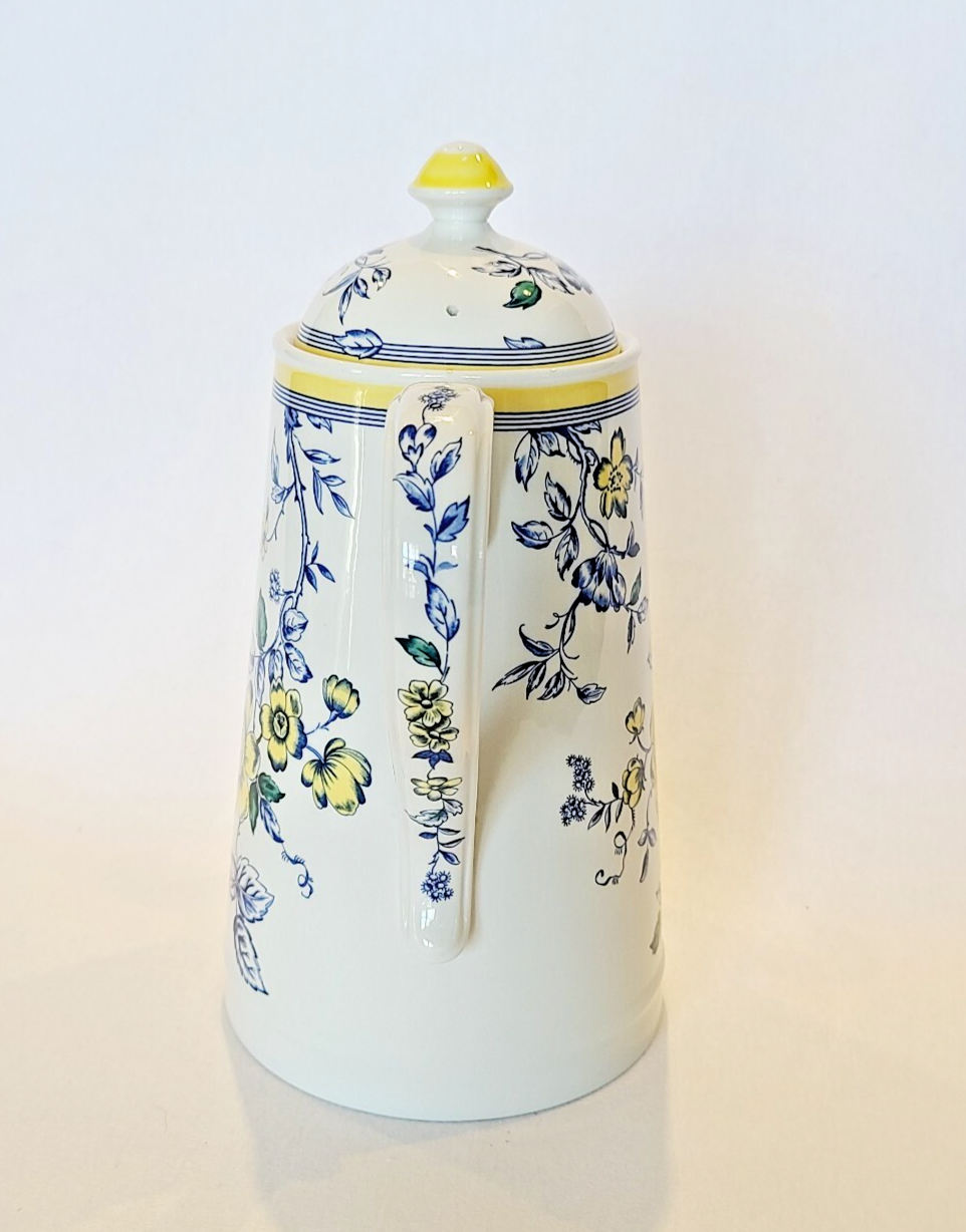 Spode Coffee Pot, Burlington Pattern, English Bone China, Flowers, AS ...