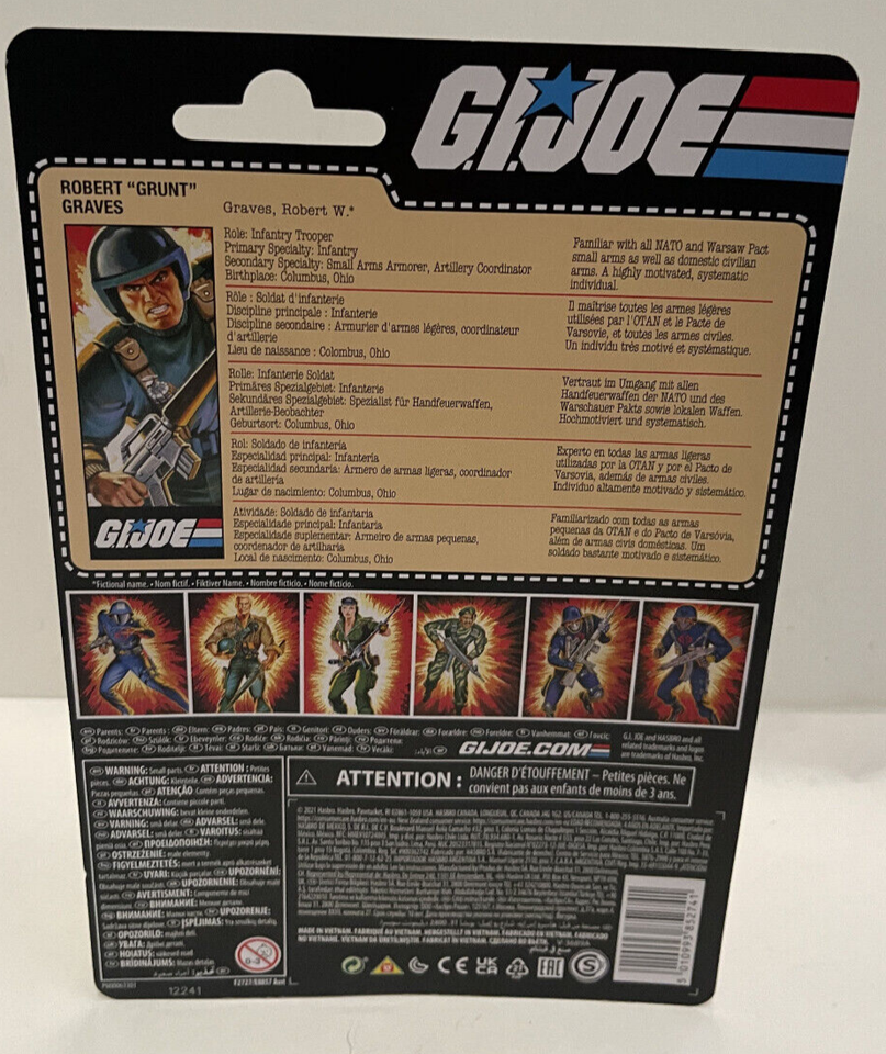GI Joe Classified Retro Collection 3.75" Robert Grunt Graves 2021 ...