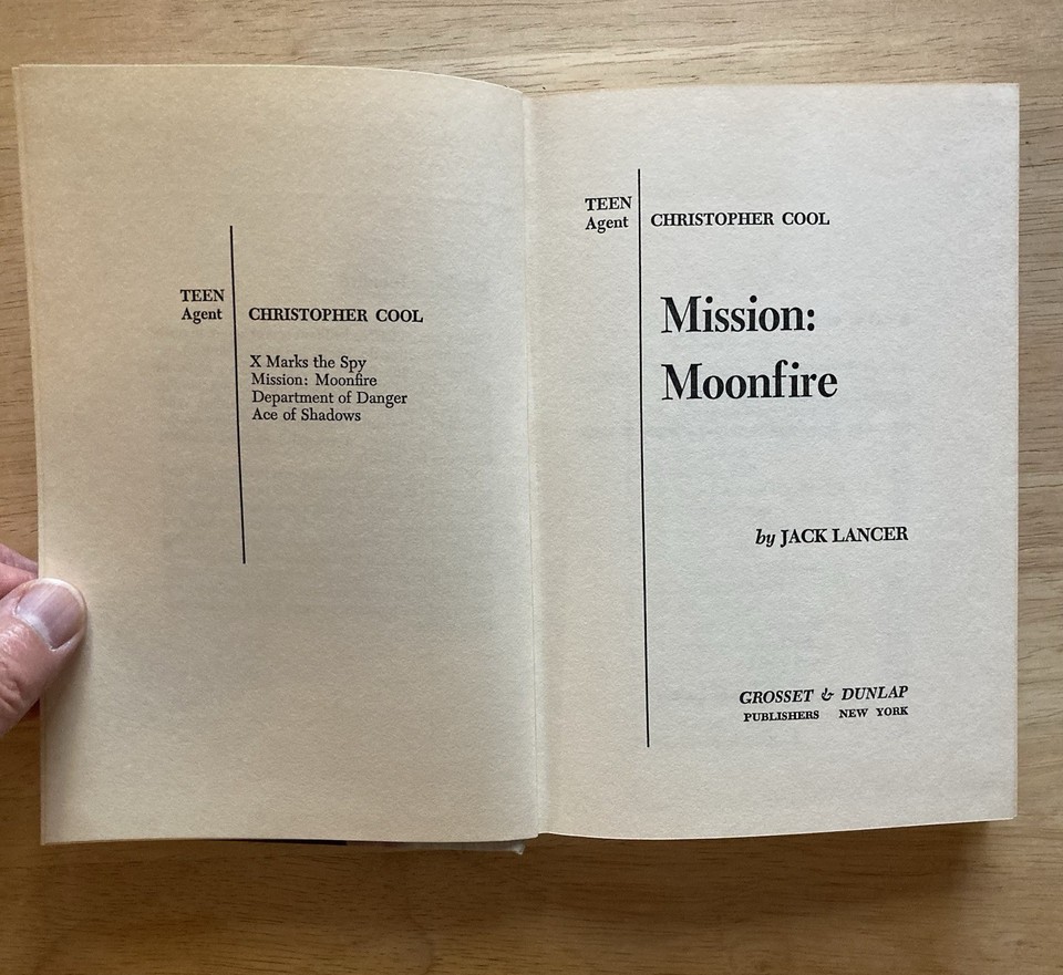 COMPLETE CHRISTOPHER COOL SERIES OF 6 BOOKS by JACK LANCER PLUS 1 ...