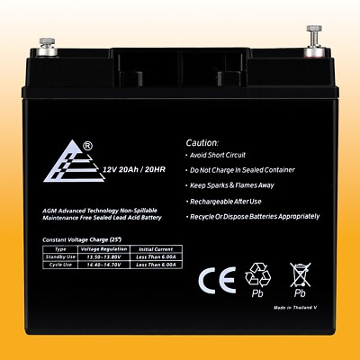 12V 20Ah UPS Battery Replaces 20Ah Ritar RT12200, RT 12200 | eBay