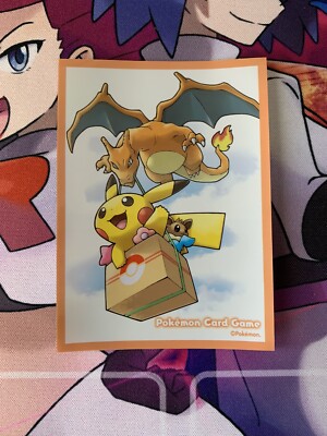 Special Delivery Charizard & Pikachu Card Sleeve Pokemon Center ...