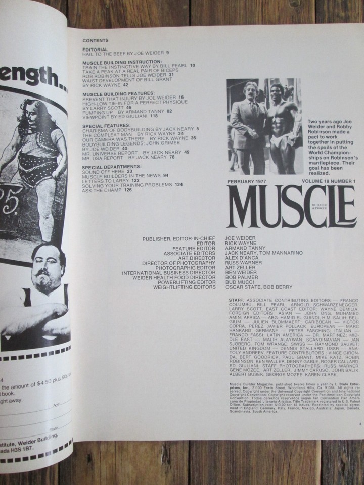 Lot 4 Muscle Builder & Power Bodybuilding Magazine 1970s Development ...