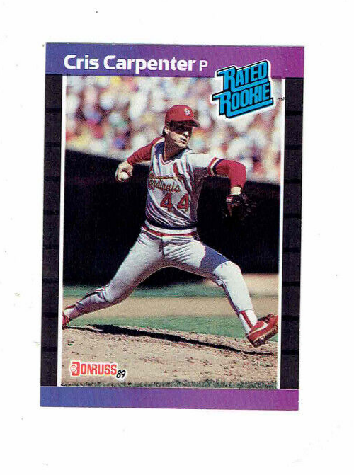 Cris Carpenter St Louis Cardinals Rated Rookie P #39 Donruss 1989 # ...