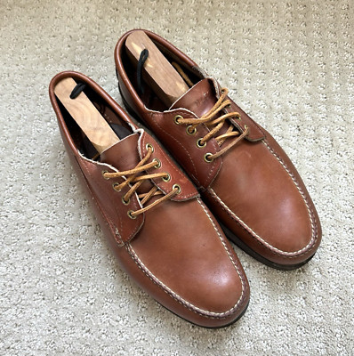 Gokey Shoes Mens 11 EEE Wide Bison Loafer Brown Leather Oxford Boat ...