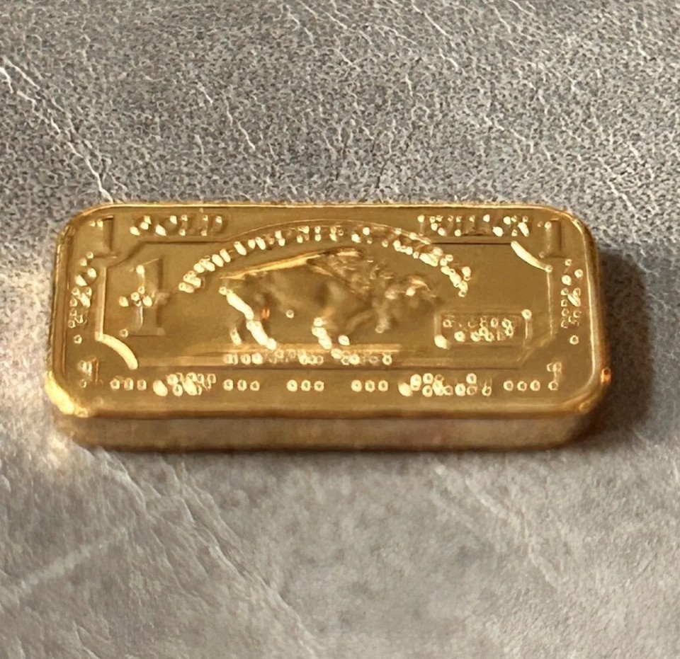 1 Gram - Gold Buffalo Bulllion Bar .999 Fine 24k Gold Bar BUNDLE LOT A | eBay