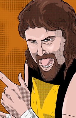 Mick Foley Mankind 11x17 Poster Exclusive Art WWE Wrestling Pro ...