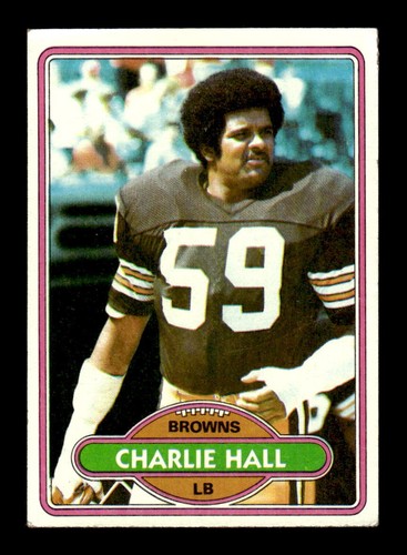 1980 Football Topps Charlie Hall Cleveland Browns #298 | eBay