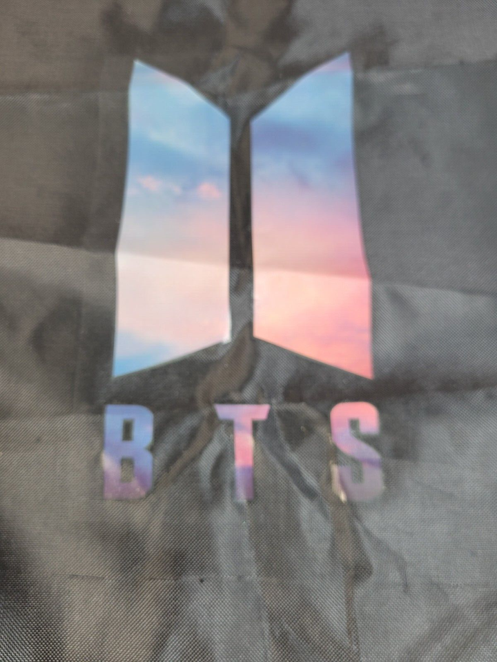 KPOP BTS Merch String Bag 14.5”x12” Purchased at Concert RARE of ...