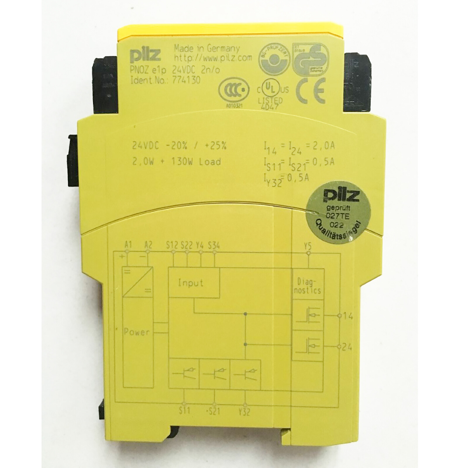 Pilz PNOZ E1p Safety Relay 774130 Module 2c for sale online | eBay