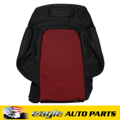HOLDEN VE COMMODORE UTE SSV S2 LH FRONT SEAT BACK COVER RED HOT LEATHER ...