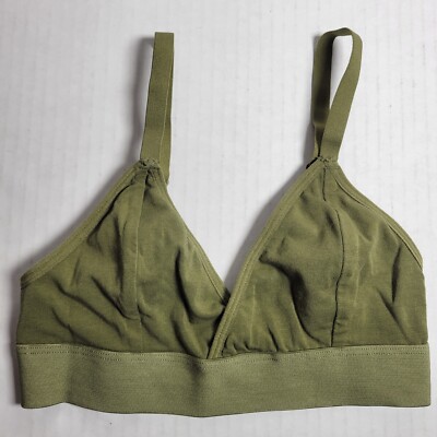 Richer Poorer Classic Bralette Size XS Olive Army Green Unlined ...