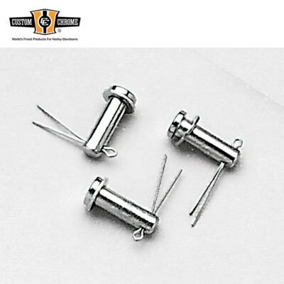 10PC Chrome Clevis Pins Washer Cotter Pin Fit For Harley 1930-2010 Repl ...