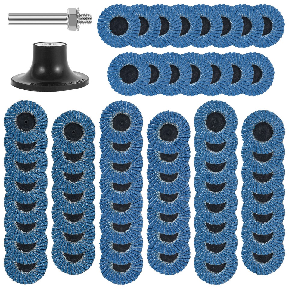 60Pcs Mini Flap Disc Set 2 Inch Die Grinder Sanding Disc with 1/4 Inch ...