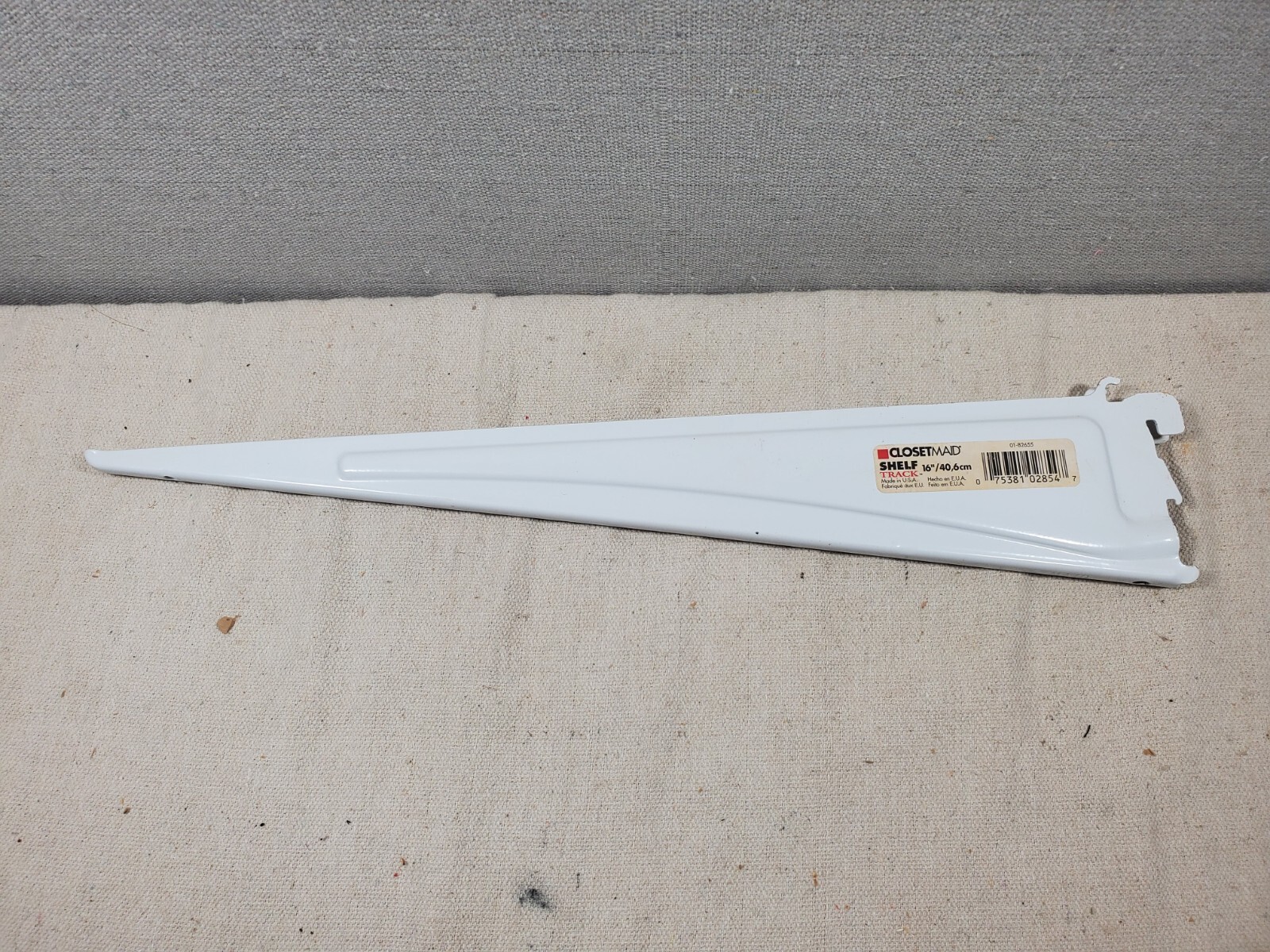 ClosetMaid 16 inch Deep White Shelf Track Bracket | eBay