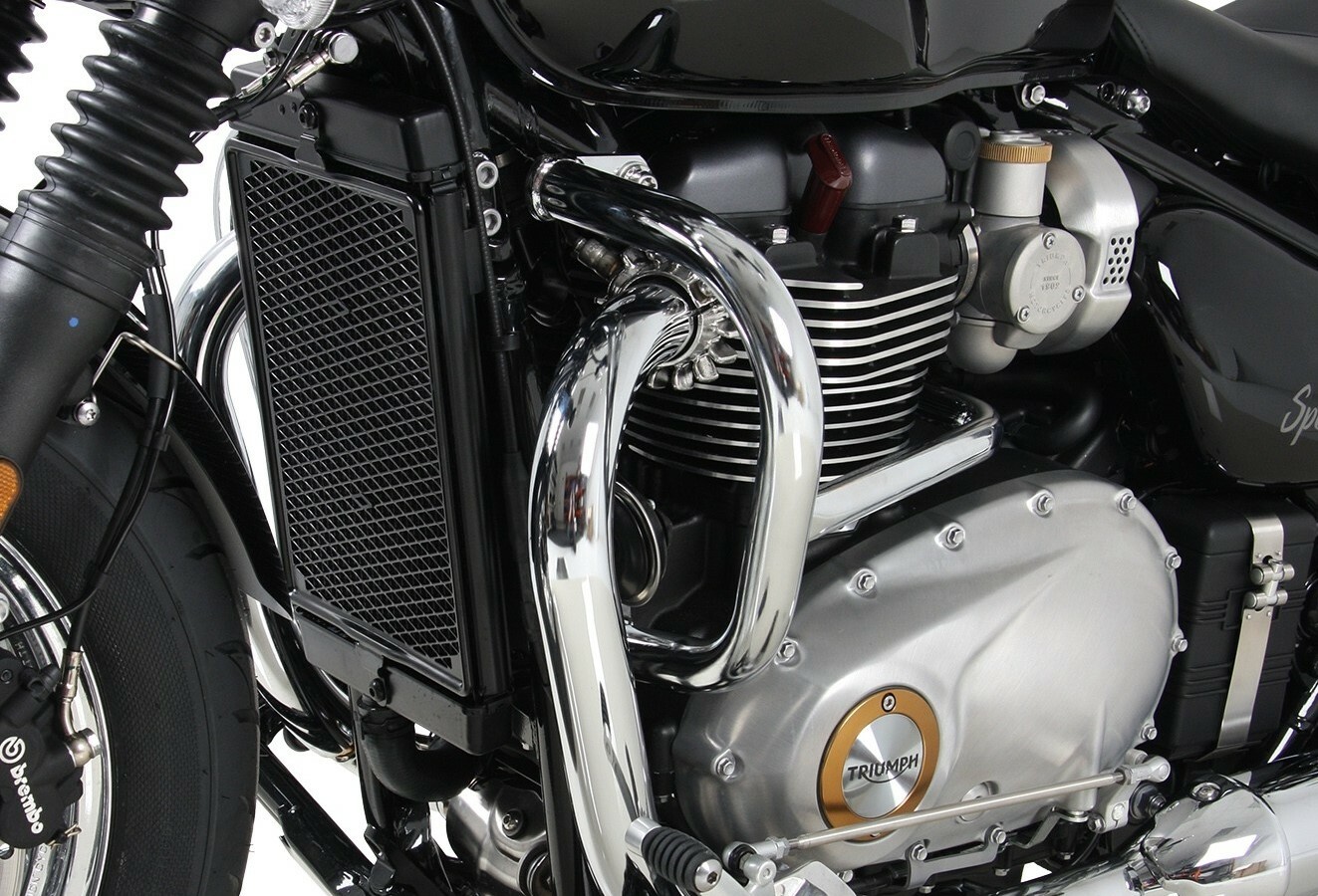 Triumph Bonneville Speedmaster Engine Guard - Chrome HEPCO & BECKER ...