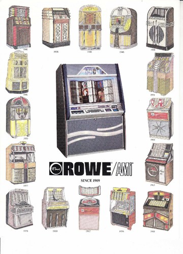 Original Rowe 1991 CD LaserStar juke box jukebox Flyer Brochure History ...