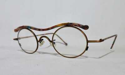 l.a. Eyeworks Banjo eyeglass frames Brown/Blue/Antiq.Gold, 42-17-135 ...
