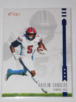 2025 SAGE LOW SERIES BLUE RAHEIM SANDERS CARD #6 | eBay