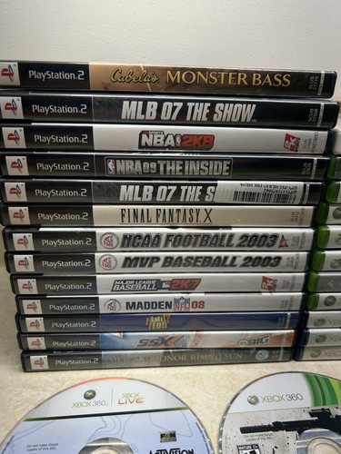 Bulk Lot Of used games lot of 44 Xbox360 Ps2 PS3 PS4 Wii Xbox One ...