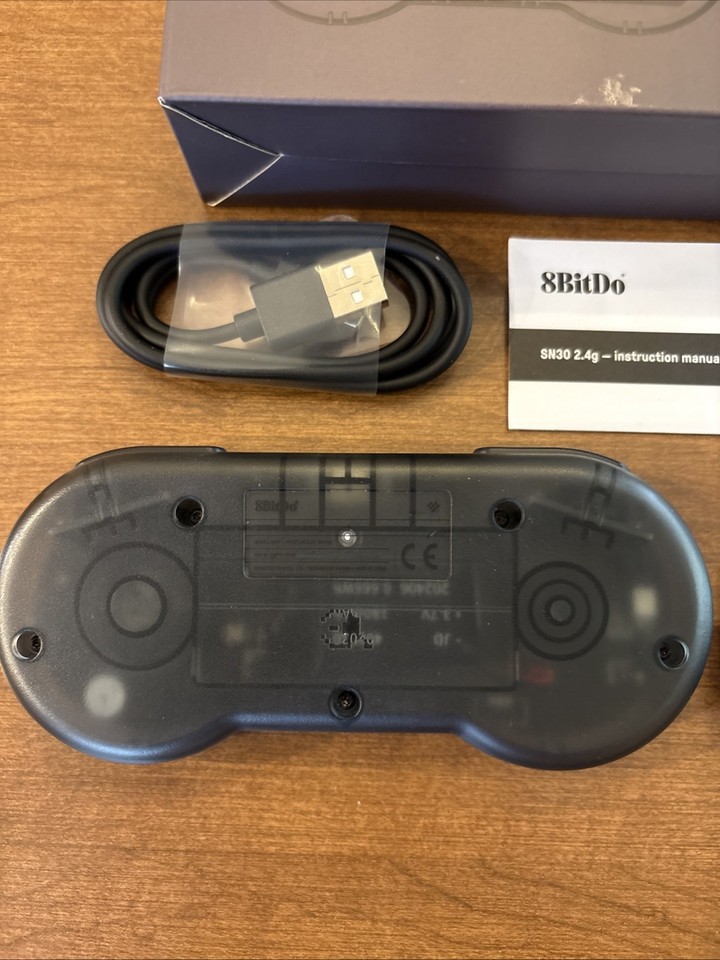 8Bitdo Sn30 2.4G Wireless Gamepad Original SNES/SFC Transparent Black 81AF | eBay