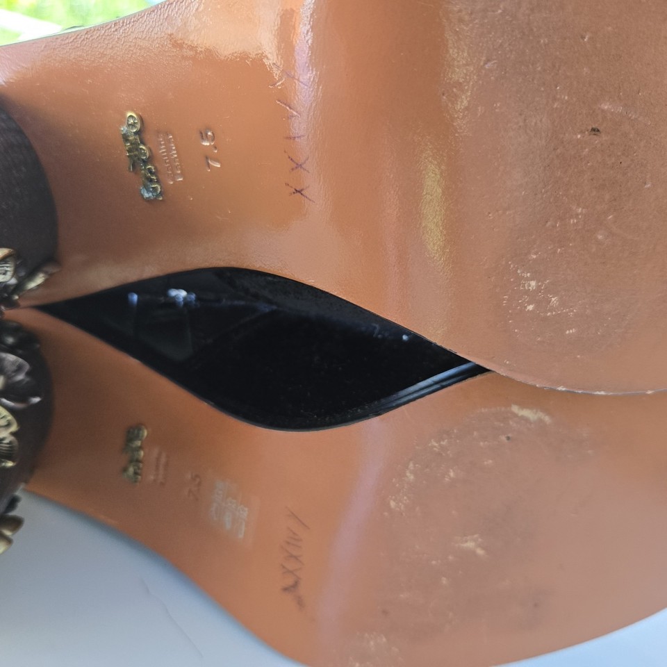 Coach 1941 Womens Moto Boot Tea Rose Heel Blk Suede/Velvet EUC Size 7.5 ...