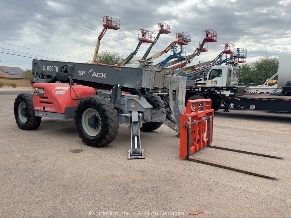 2018 Skyjack SJ1056TH 56' 10,000 lbs Reach Forklift Telehandler Aux Hyd ...
