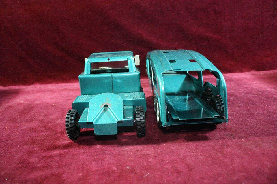 VINTAGE STRUCTO TRANSCONTINENTAL FLEET SET # 906 LIVESTOCK CAR HAULER ...