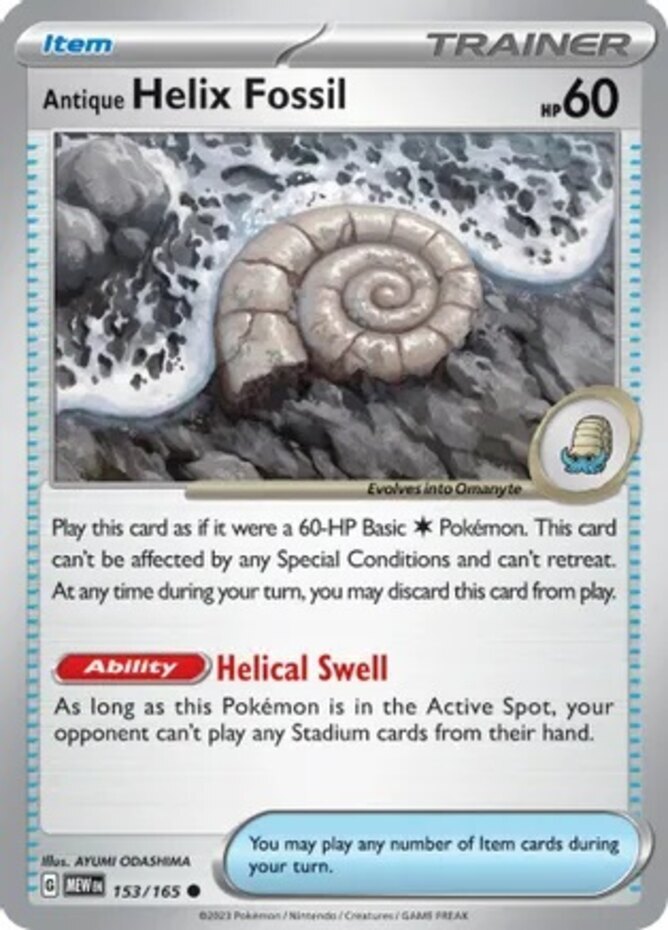 Helix Pokemon Type