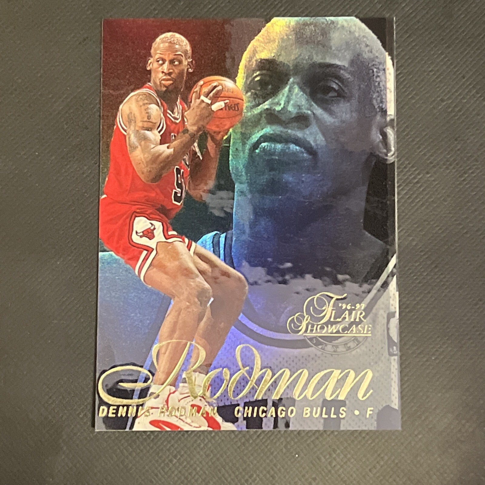1996-97 Flair Showcase Dennis Rodman Chicago Bulls Row 2 Seat 9 Section ...