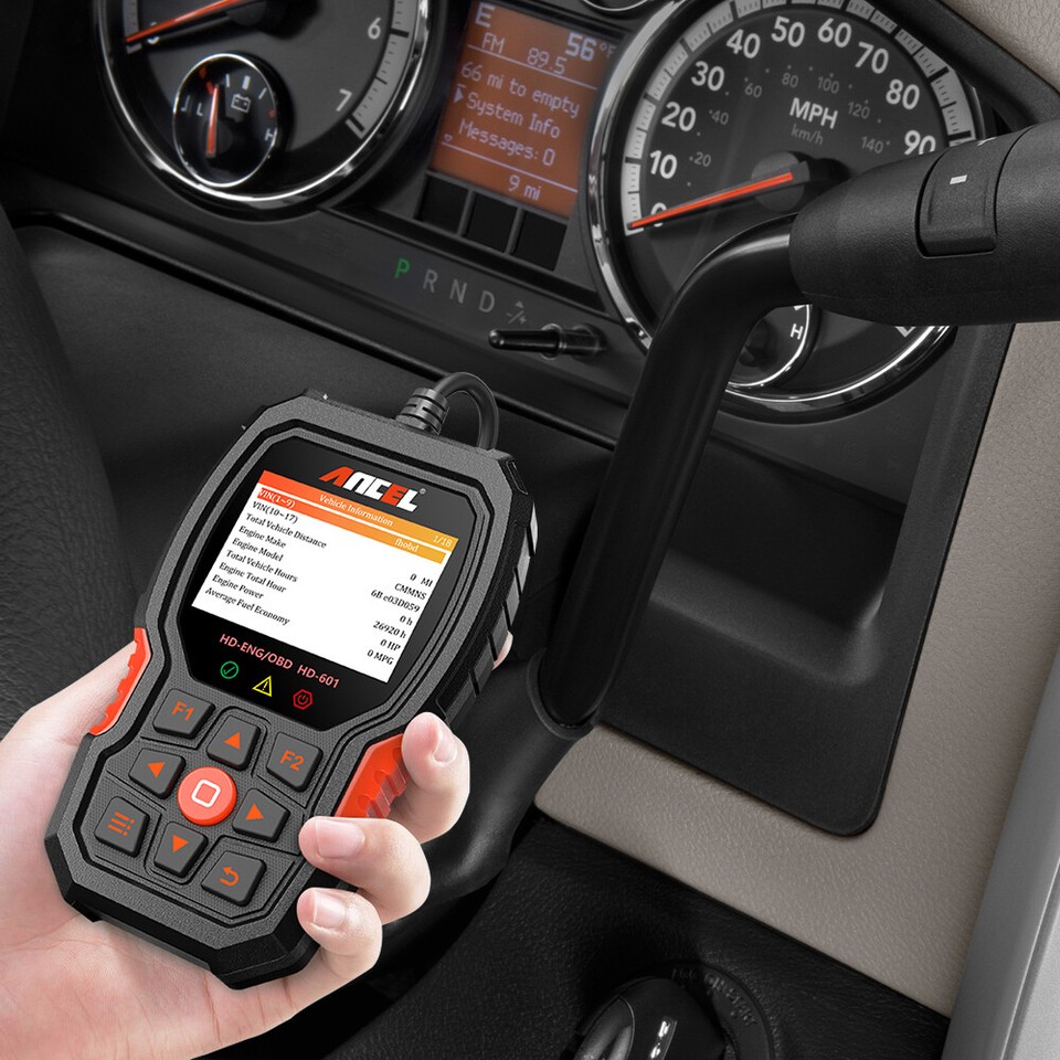 Diesel Heavy Duty Truck HD OBD Diagnostic Scanner All System Diesel ...