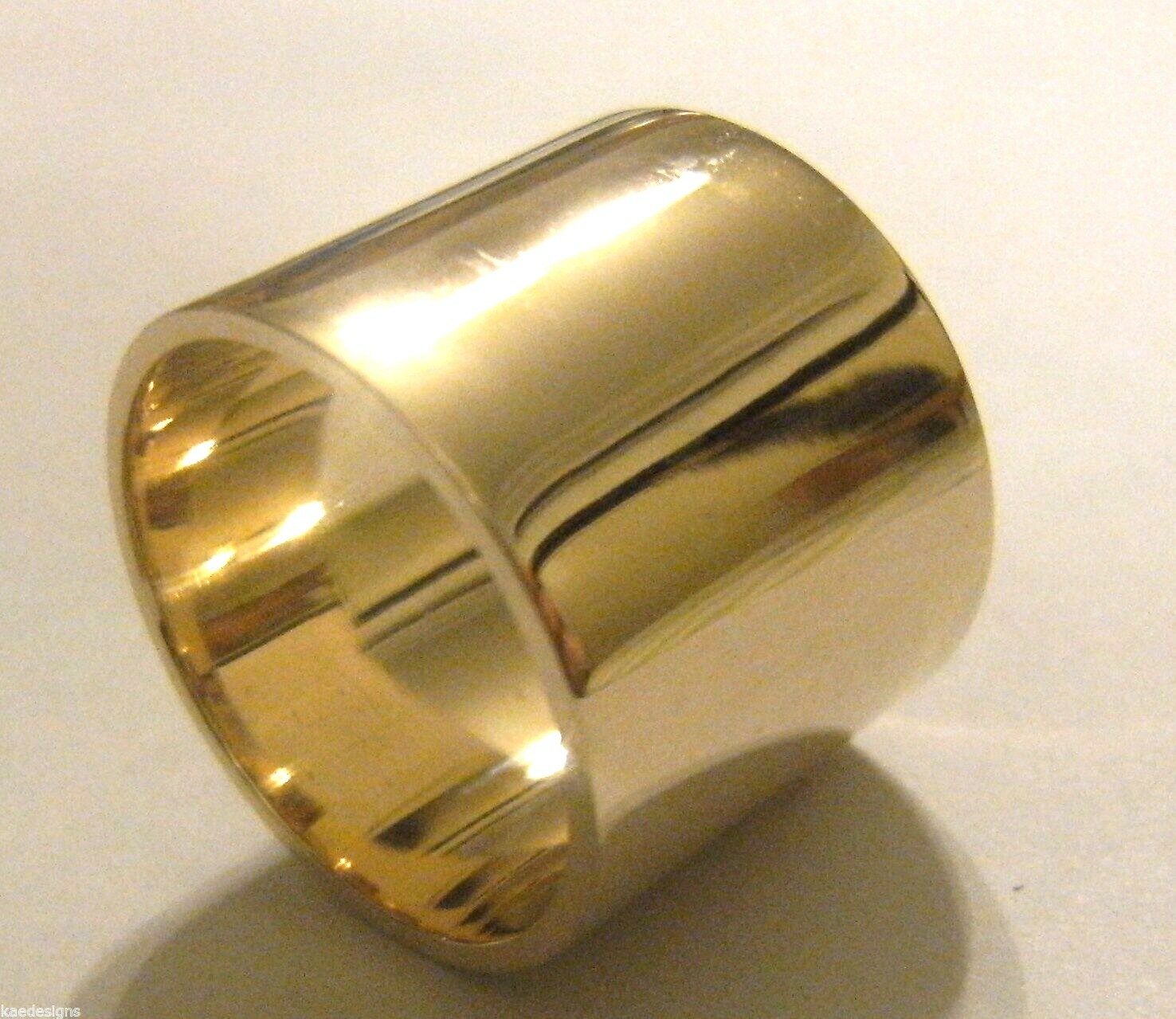 Size M / 6 Genuine Solid 9ct Yellow Gold / 375 Full 16mm Extra Wide ...