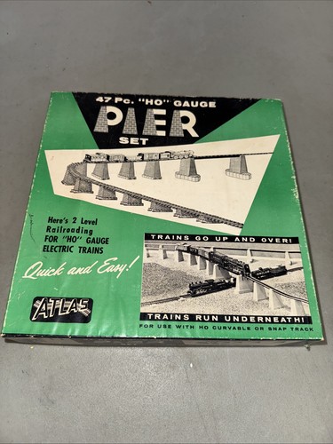 VINTAGE ATLAS HO Gauge- 47 Piece Pier Set Model Train Railroad RR Item ...