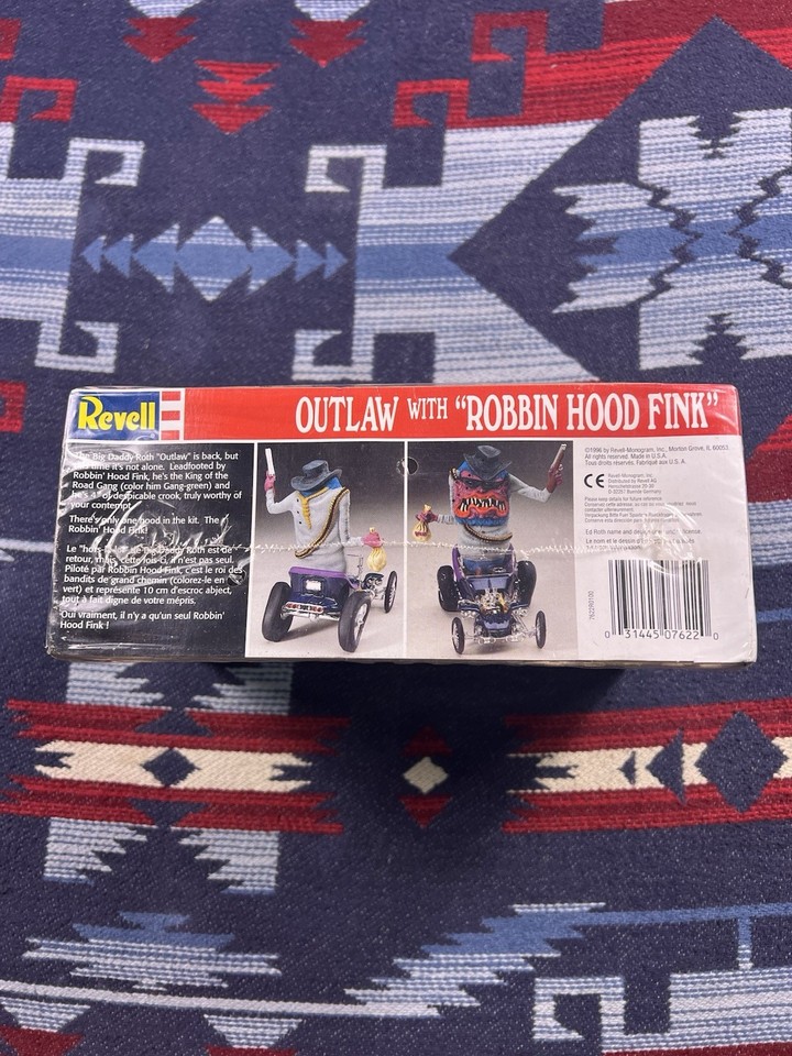 Vtg 1996 Revell Big Daddy Ed Roth Outlaw W/Robbin Hood Fink Model Kit ...
