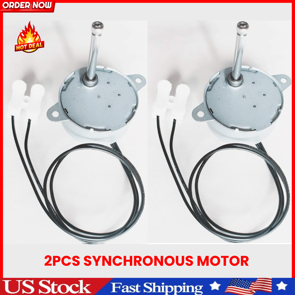 2PCS TYC-40 AC 12V 50/60Hz Synchronous Motor 5RPM CW/CCW 2-3W for LED ...