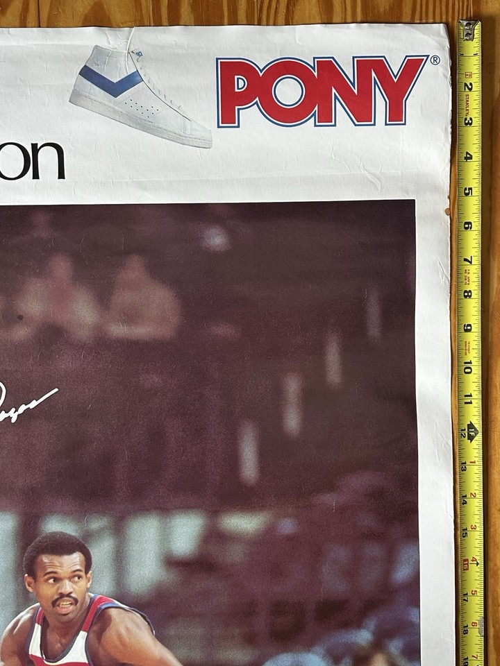 Vintage 1981 Sports Illustrated NBA Poster Frank Johnson Pony ...