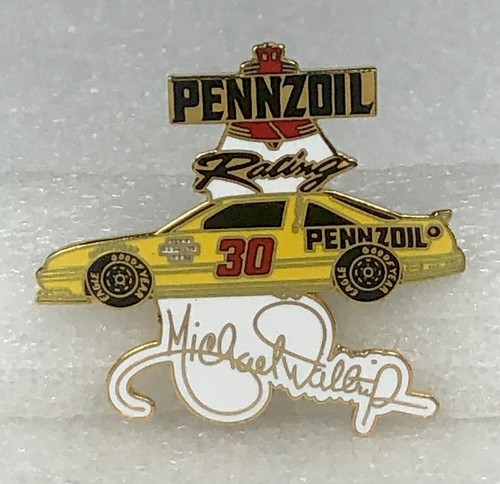NASCAR-Michael Waltrip-Bahari Racing #30 Pennzoil Pontiac Cloisonné Pin ...