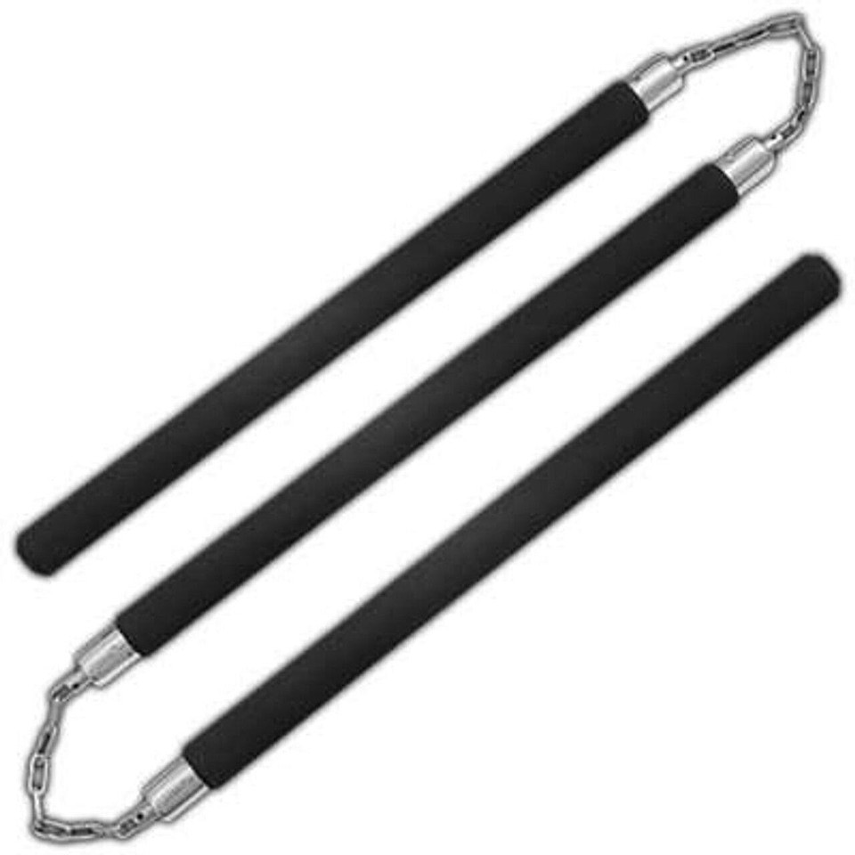 FOAM PADDED NUNCHUCKS NUNCHAKU 3 SECTIONAL FOR MARTIAL ART KARATE ...