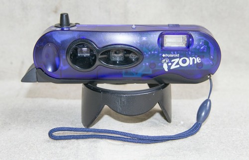 Transparent BLUE / BK Polaroid i-Zone Instant Sticker, Pocket Camera ...