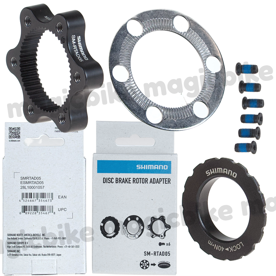 (SM-RTAD05) Shimano Disc Brake Rotor Adapter Center Lock Adapter fit 6 ...