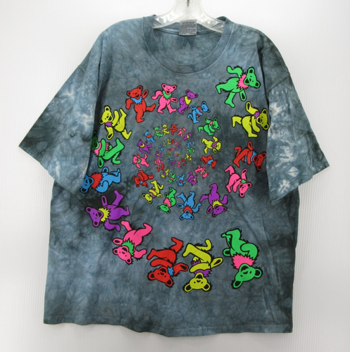 VINTAGE Grateful Dead Shirt Men XL Liquid Blue 2000s Y2K Tie Dye Dancing Bears | eBay