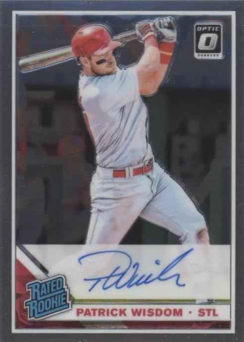 2019 Panini Donruss Optic - Rated Rookie Signatures Patrick Wisdom #RRS ...