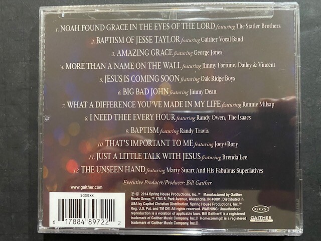 Bill Gaither's Country Gospel Favorites by Bill & Gloria Gaither (CD ...