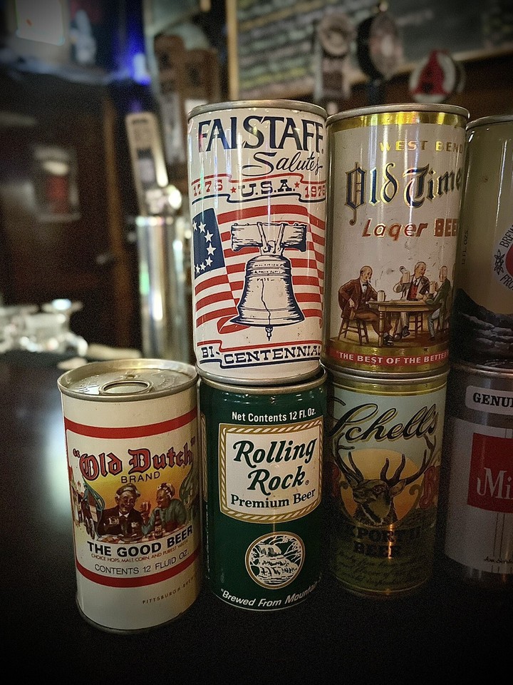 Lot of 8 Vintage Pull Tab Beer Cans Great Condition. | eBay