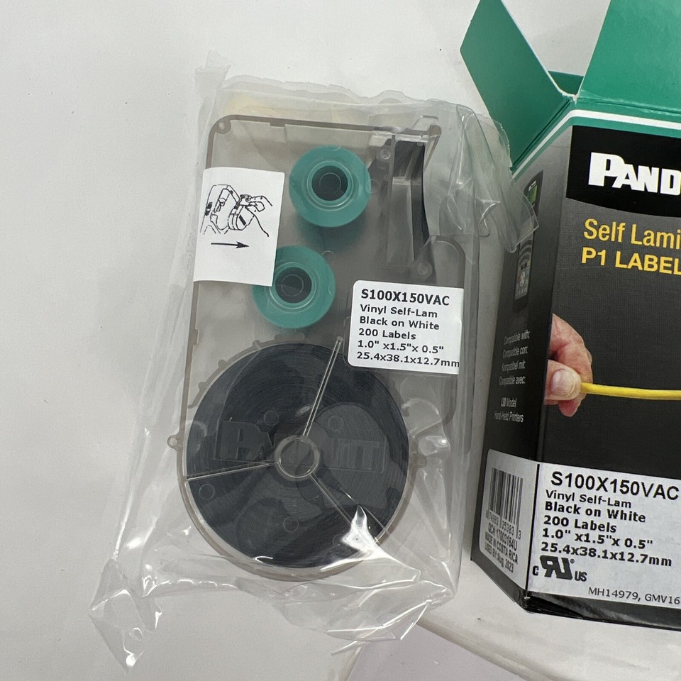 NEW (S100X150VAC) PANDUIT Self Laminating P1 label Cassette - 200 ...