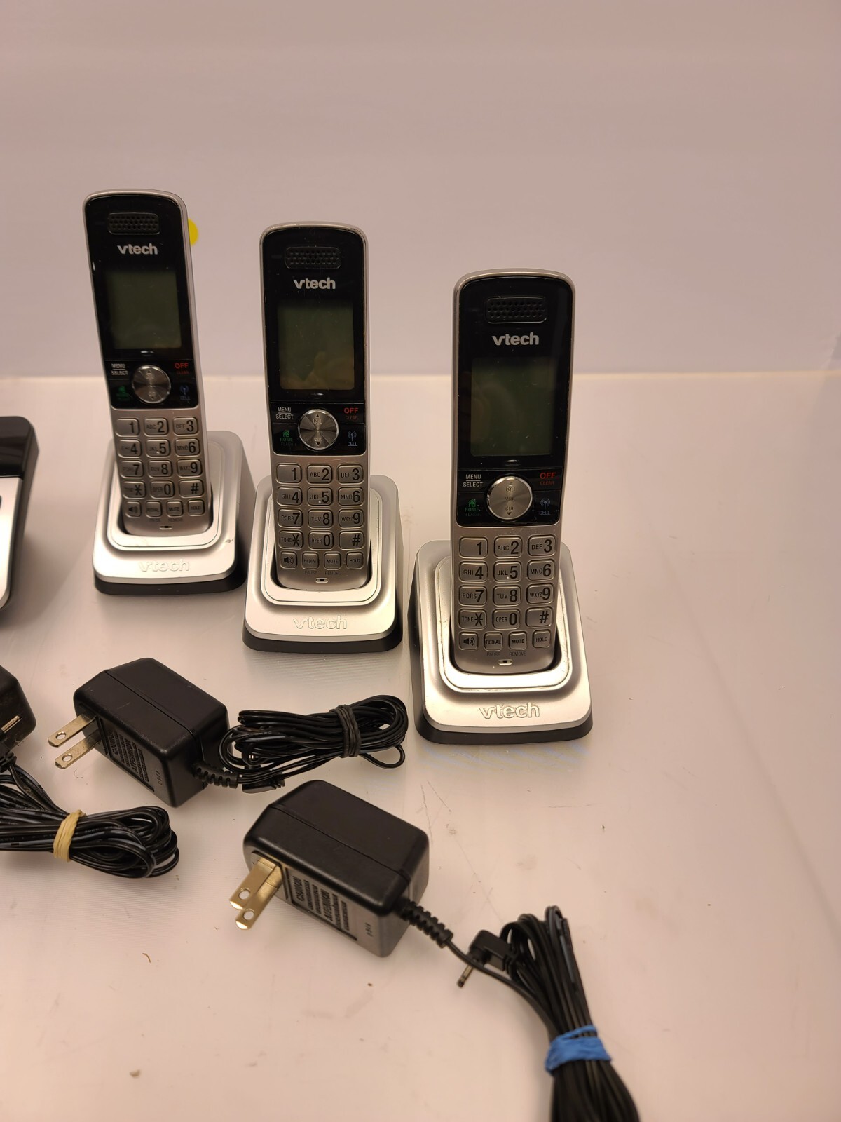 Set VTech DECT 6.0 DS6722-3 Cordless Handset Phones W/Base Charger | eBay