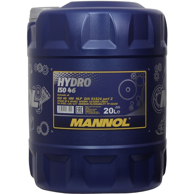 Aceite Hidráulico ISO 46 maquinaria camiones Hydro Mannol 20l | Compra ...