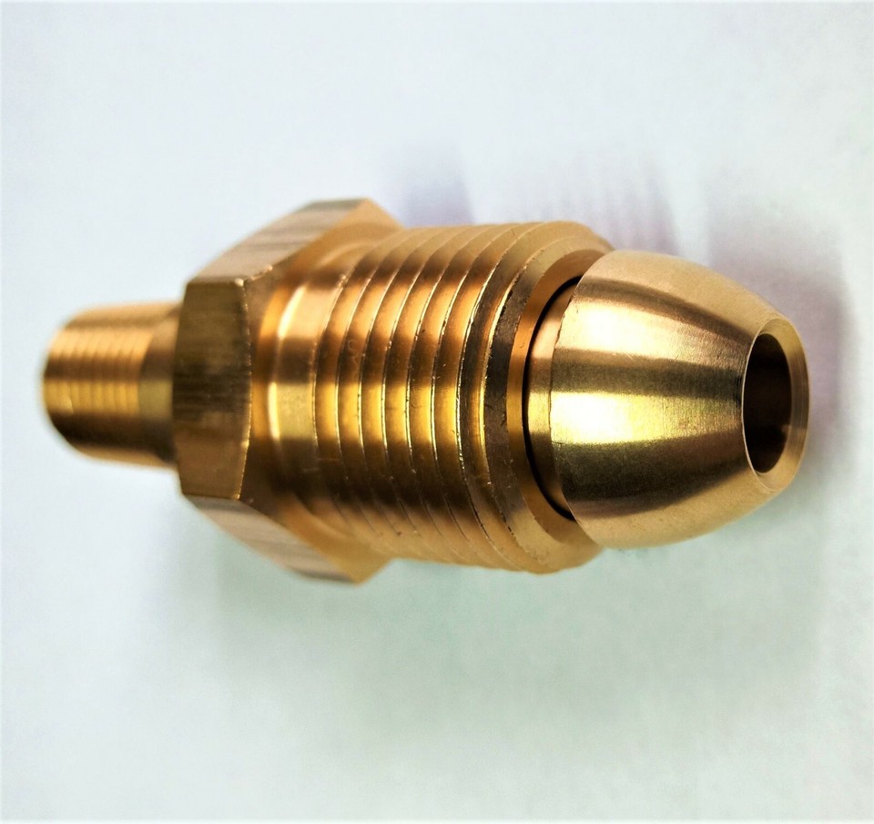 USA Gas propane bottle Cylinder Adapter male POL SWIVEL Brass Refill | eBay