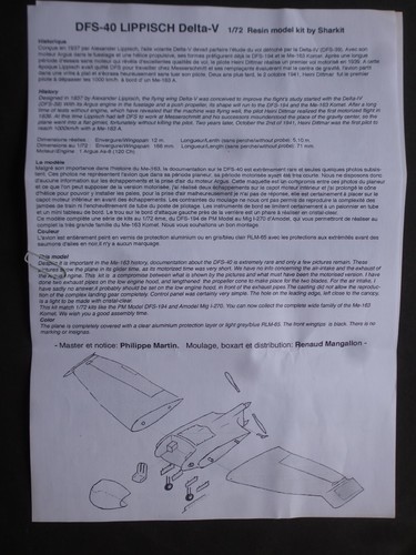 1:72 NO BOX RESIN Sharkit DFS-40 Lippisch Delta-V | eBay